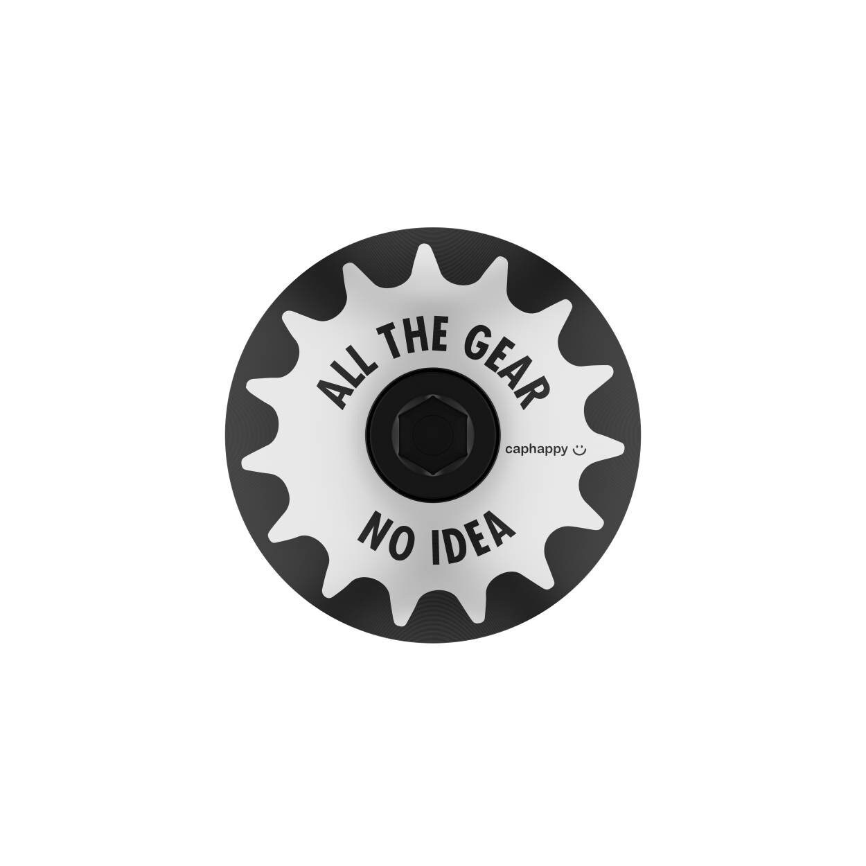 All the Gear No Idea Bike Stem Cap With Bolt, Gift for Cyclists ...