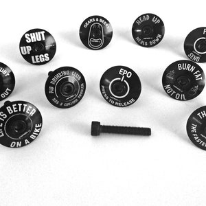 Various Bike Stem Caps With Bolt - Gift for Cyclists, Present for ...
