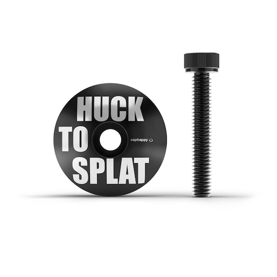 Huck to Splat Bike Stem Cap With Bolt Gift for Cyclists - Etsy