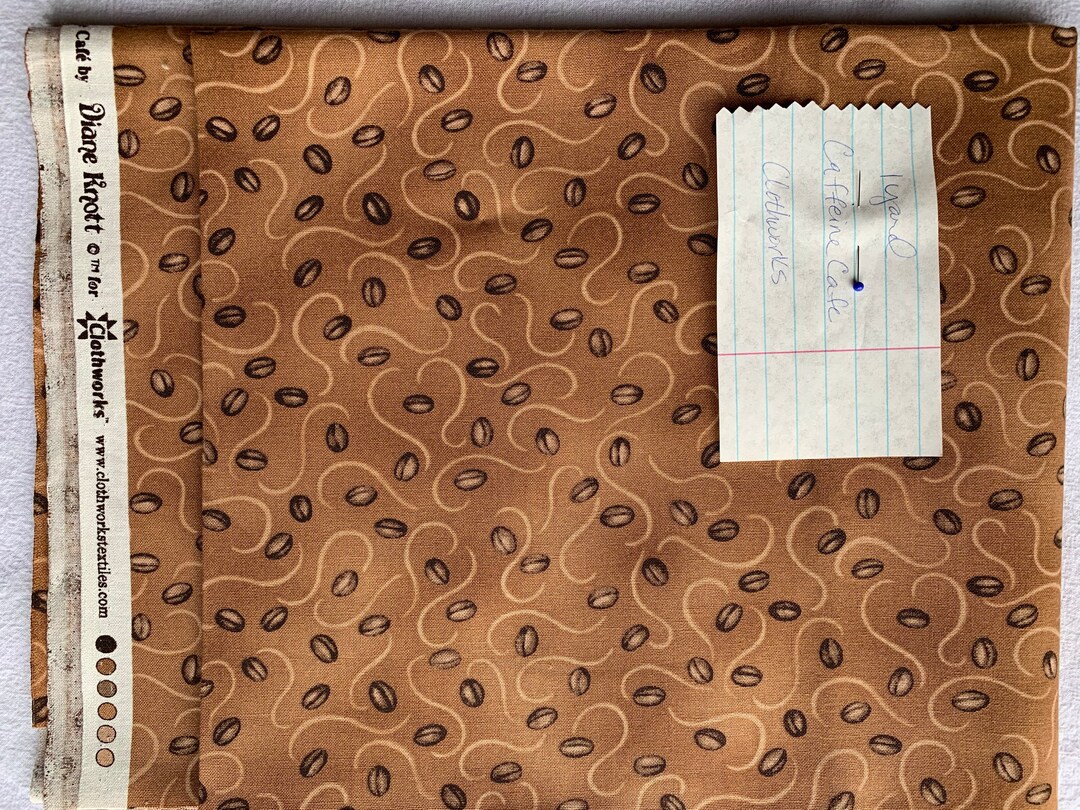 Caffeine Café Fabric - Etsy