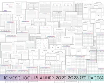 2022 2023 Homeschool Planner - Etsy