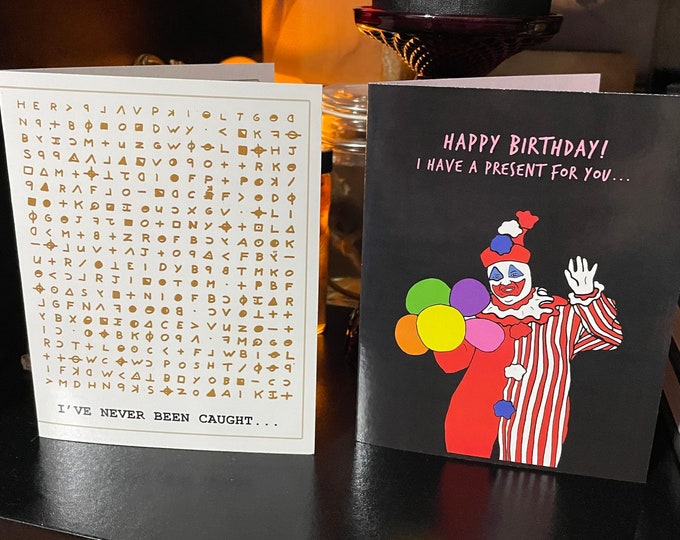 Serial Killer Birthday Cards - Etsy