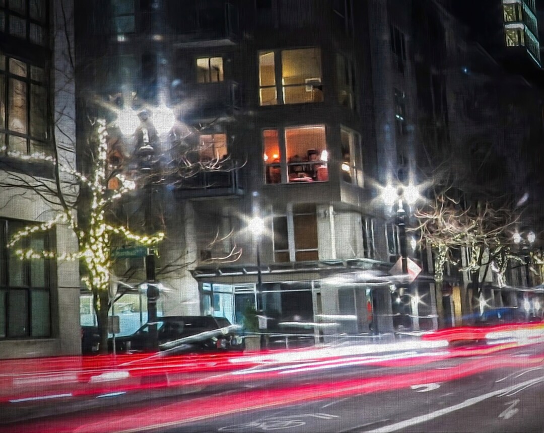 Vibrant Night City Vibrant Cityscape Wall Art Vibrant Night Cityscape ...