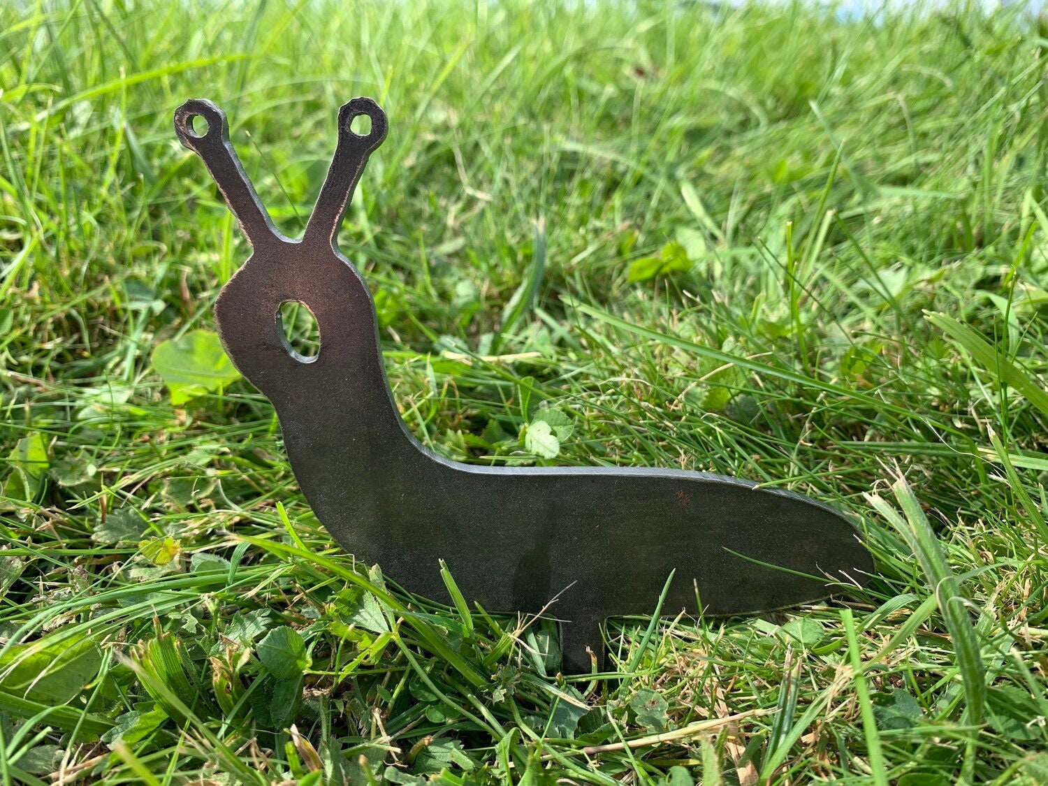 Slug Family Silhouettes — MetalGardenArt.co.uk