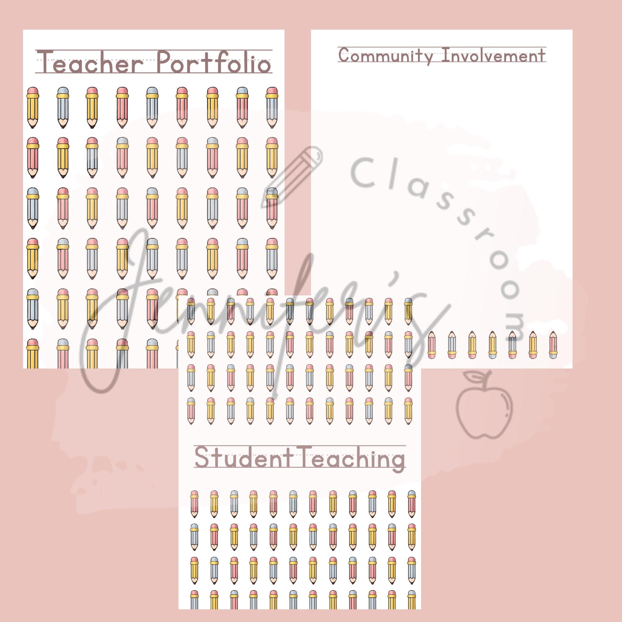 Teacher Portfolio Printable PDF | Editable Teaching Binder | Interview ...