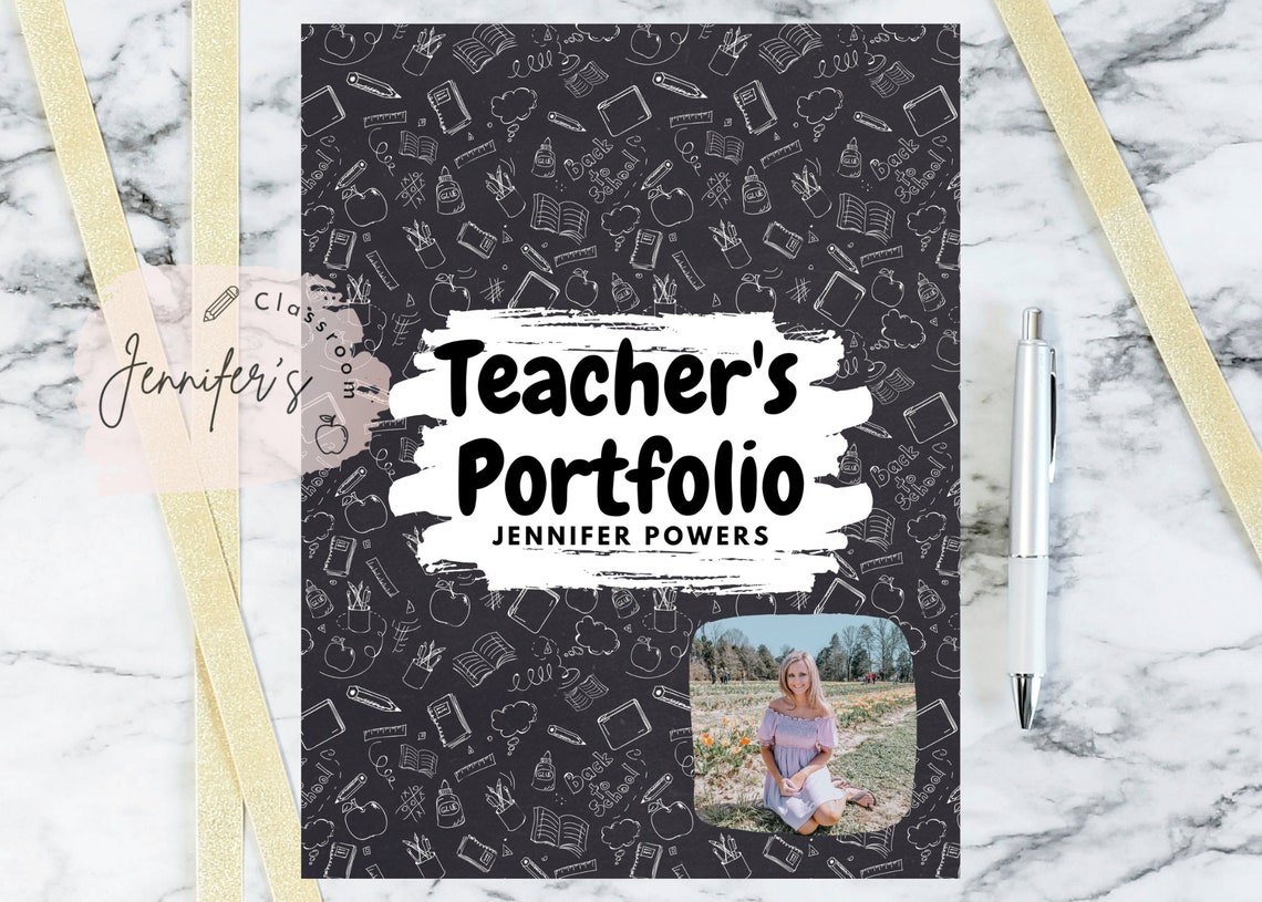 Teaching Portfolio Template - Teacher Portfolio, Editable Teacher ...