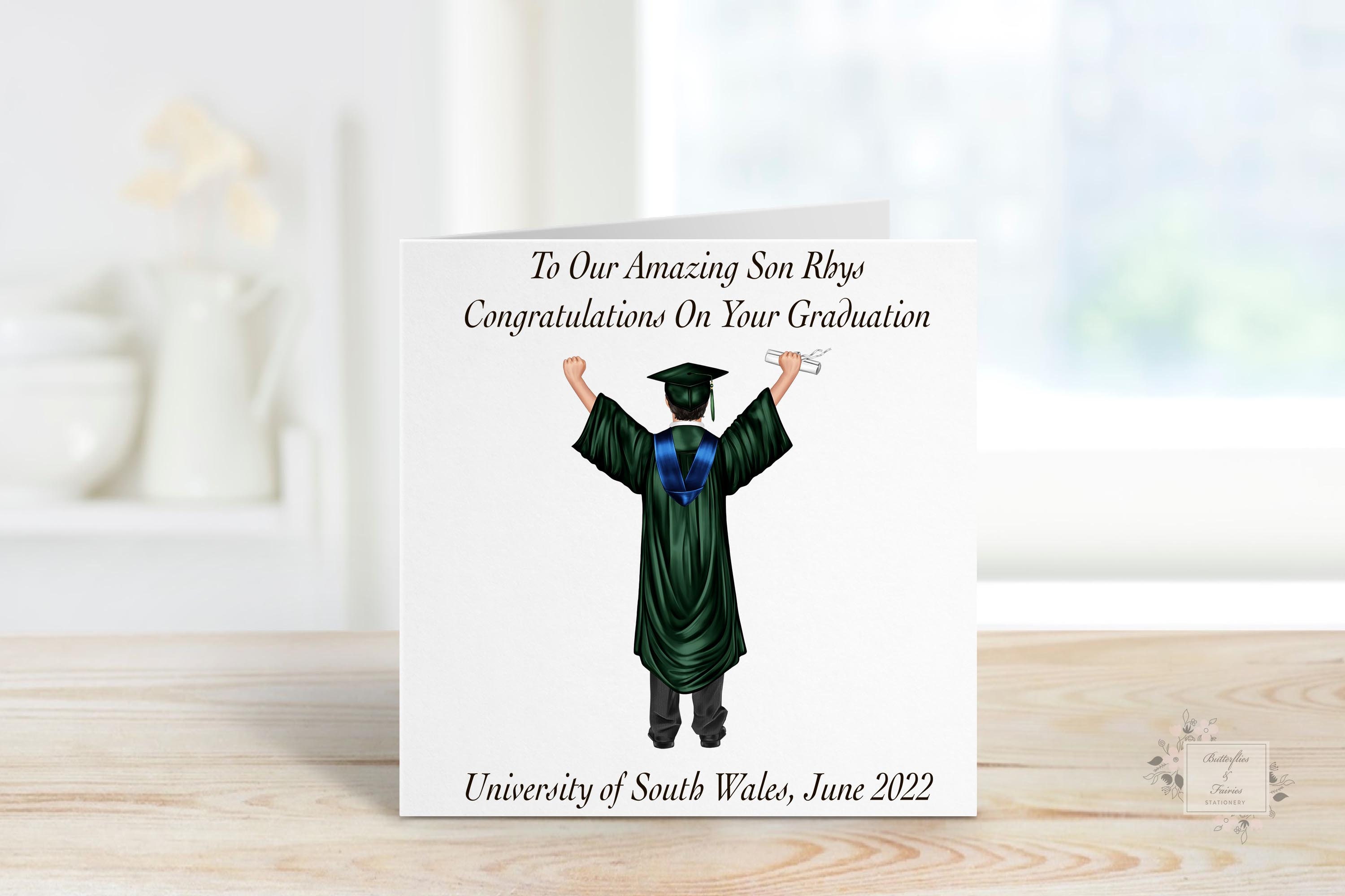 Personalised Graduation Card Graduation Card for Him - Etsy