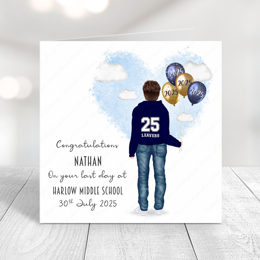 Year 6 Leavers Card Year 11 Leavers Card P7 S4 Last Day of School End ...
