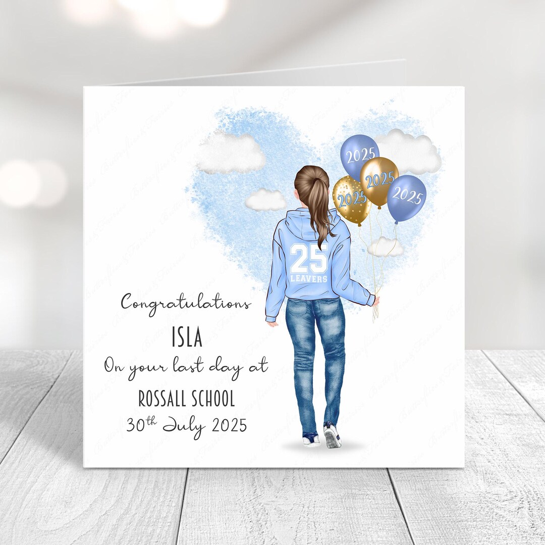 Year 6 Leavers Card Year 11 Leavers Card P7 S4 Last Day of School End ...