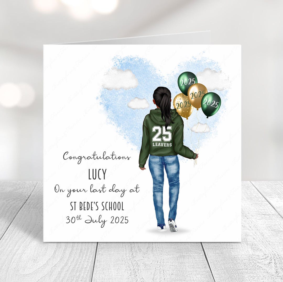 Year 6 Leavers Card Year 11 Leavers Card P7 S4 Last Day of School End ...