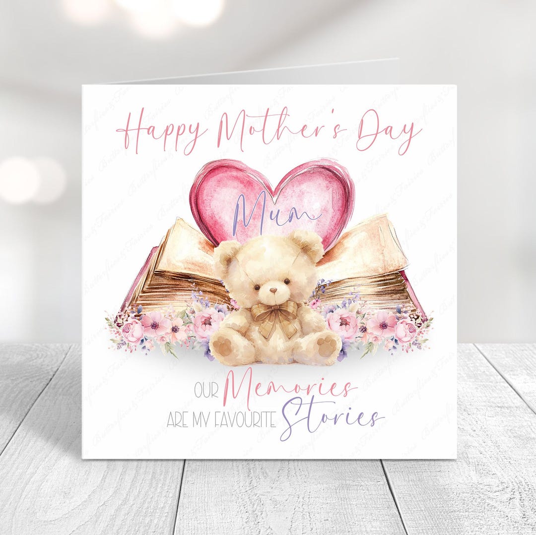 Memory Book Happy Mother's Day Card for Mum Mom Mam Mummy, Mothering ...