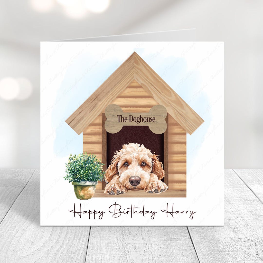 Personalised Cockapoo Birthday Card: Dog Lover Gift - Etsy