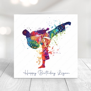 Personalised Martial Arts Birthday Card: Taekwondo, Karate, Judo - Etsy UK