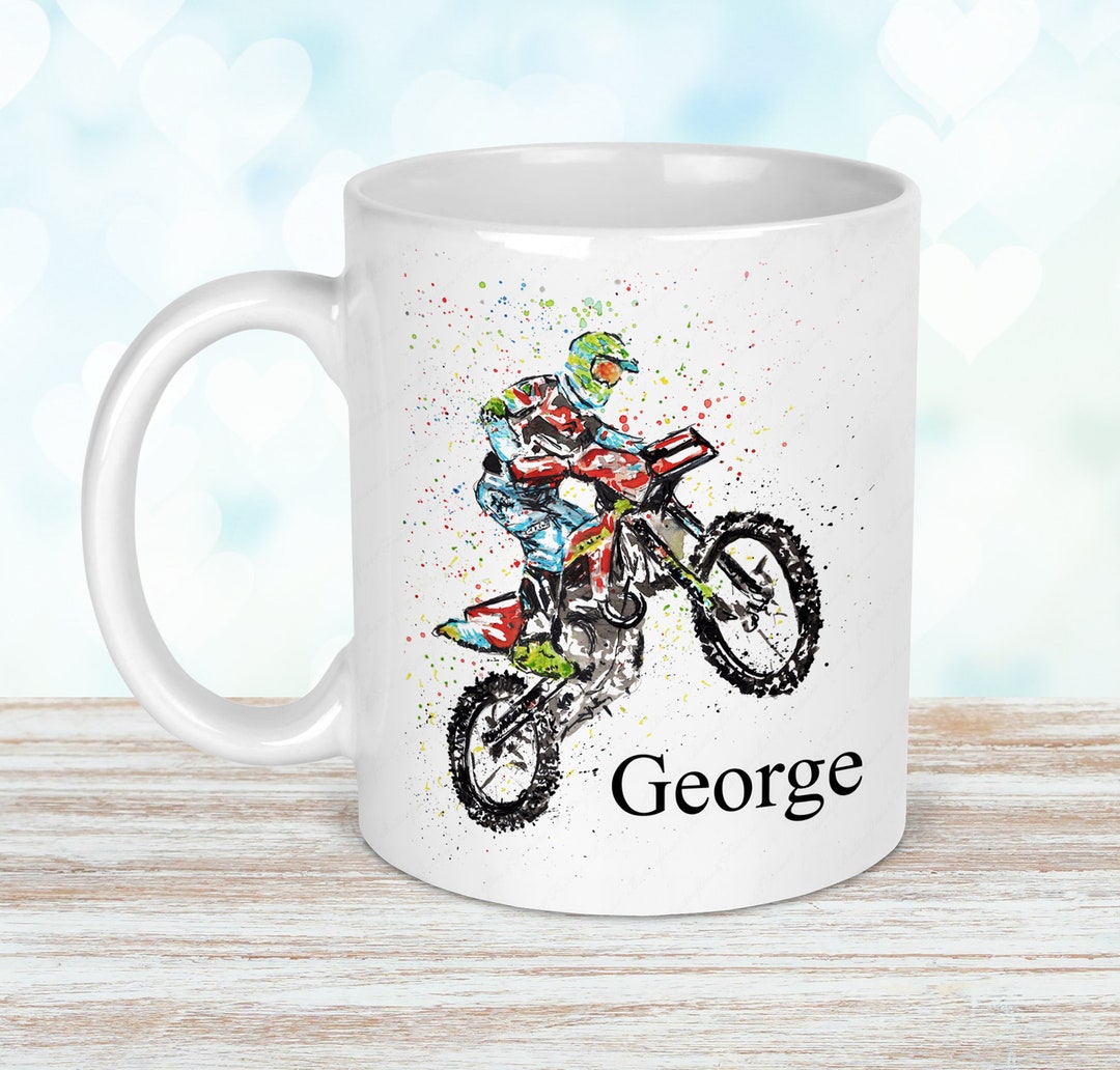 Personalised Motocross Mug, Motocross Mug, Motocross Gift, Mug and ...