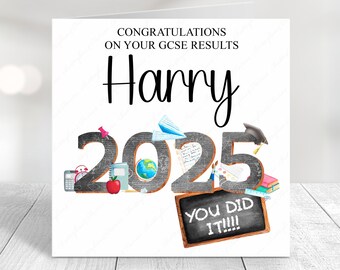 Exam Congratulations Card, Exam Results Card, Exam Pass Card, A Level ...