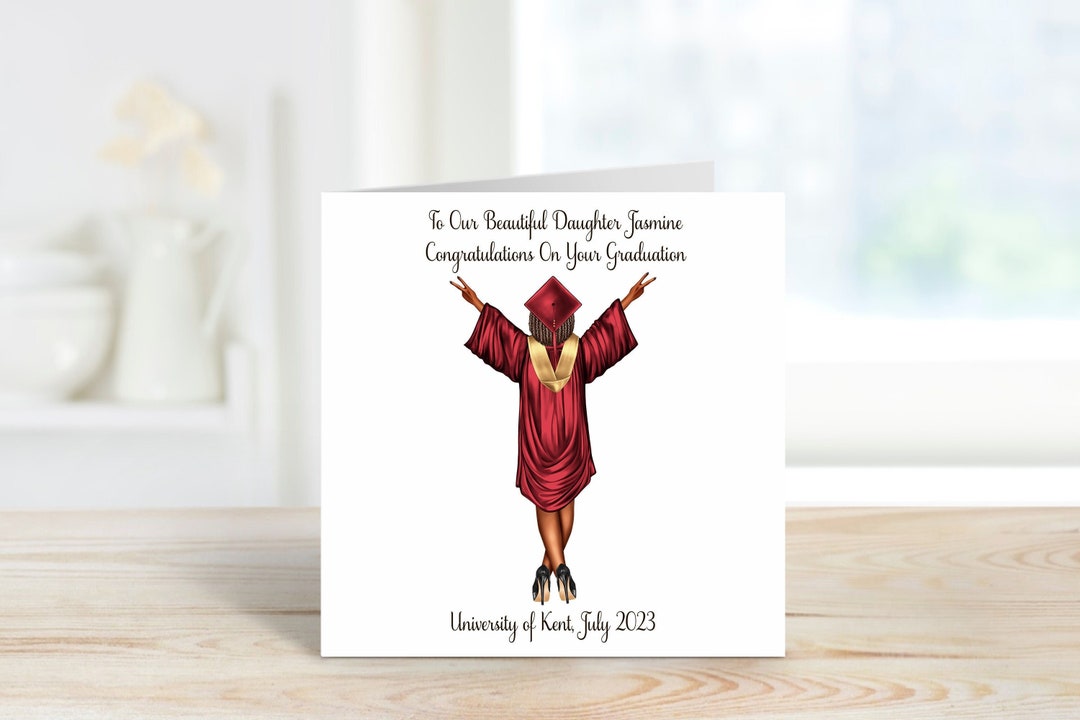 Personalised Graduation Card: Class of 2023, Cap & Scroll - Etsy