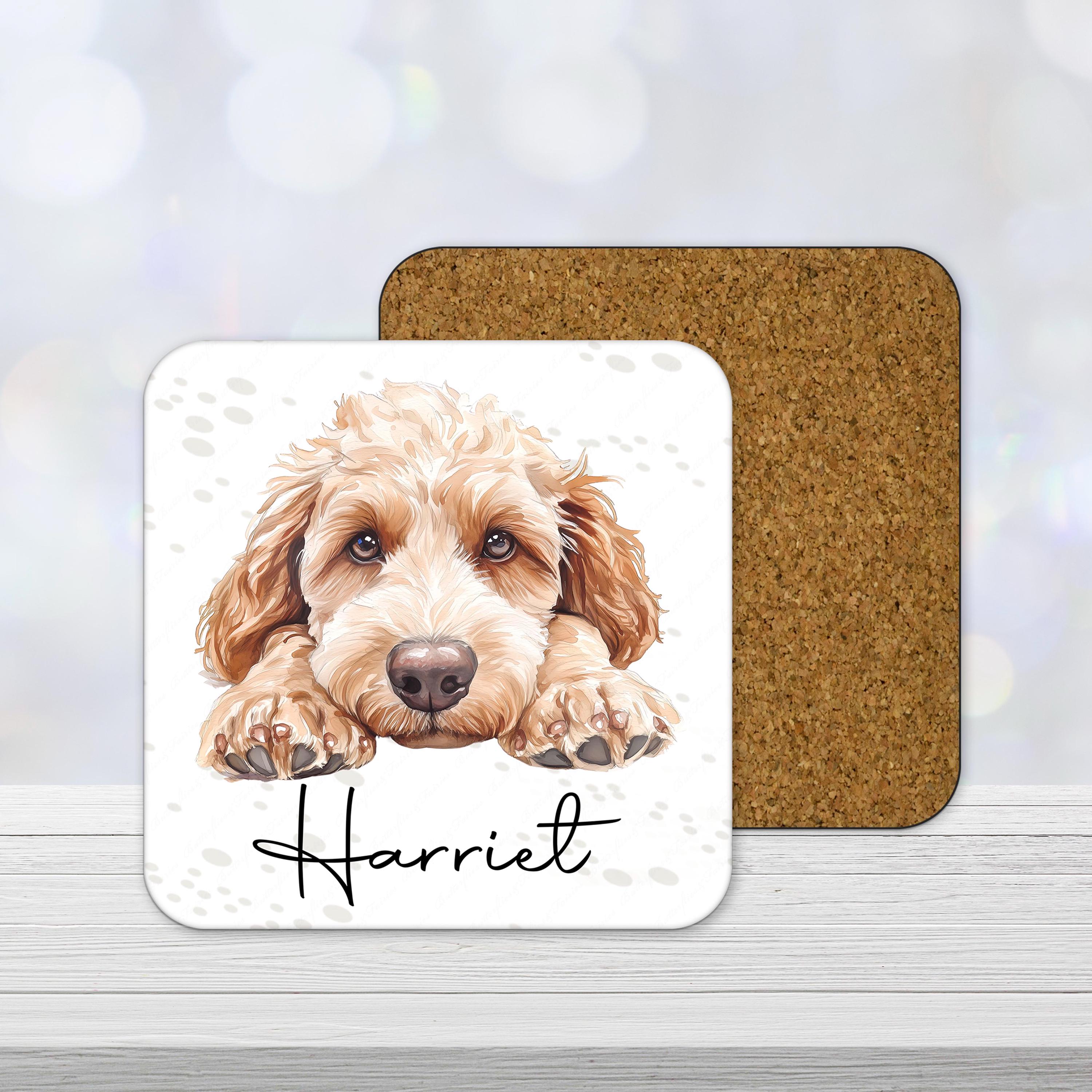 Personalised Cockapoo Mug, Mug & Coaster Set: Golden Blonde Dog Gift ...