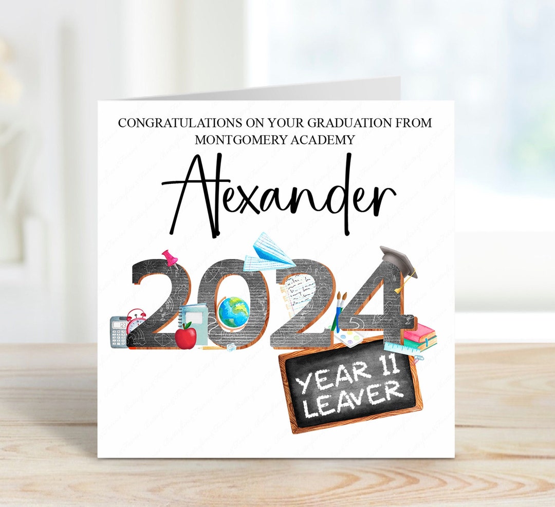 Personalised Year 11 Leavers Card, Last Day of School, End of High ...