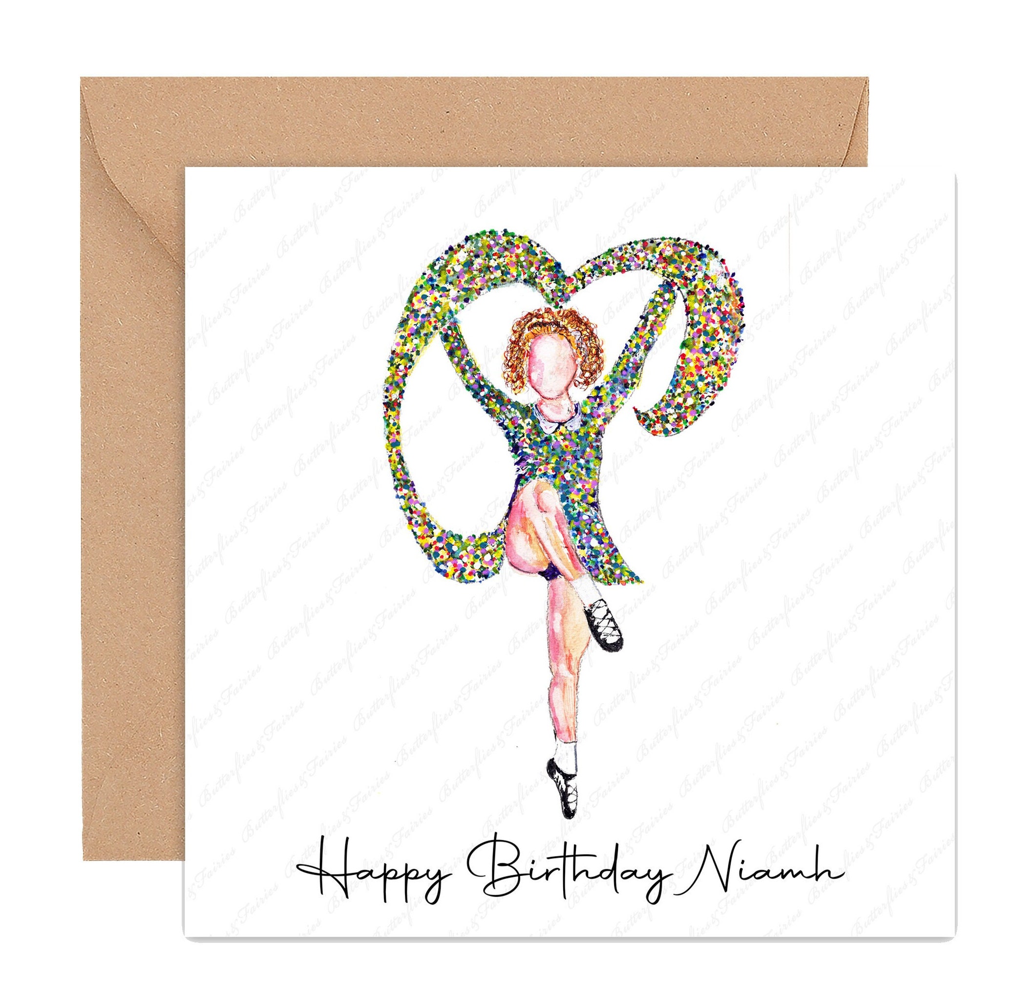 Personalised Irish Dancer Birthday Card Dance Birthday Card - Etsy UK