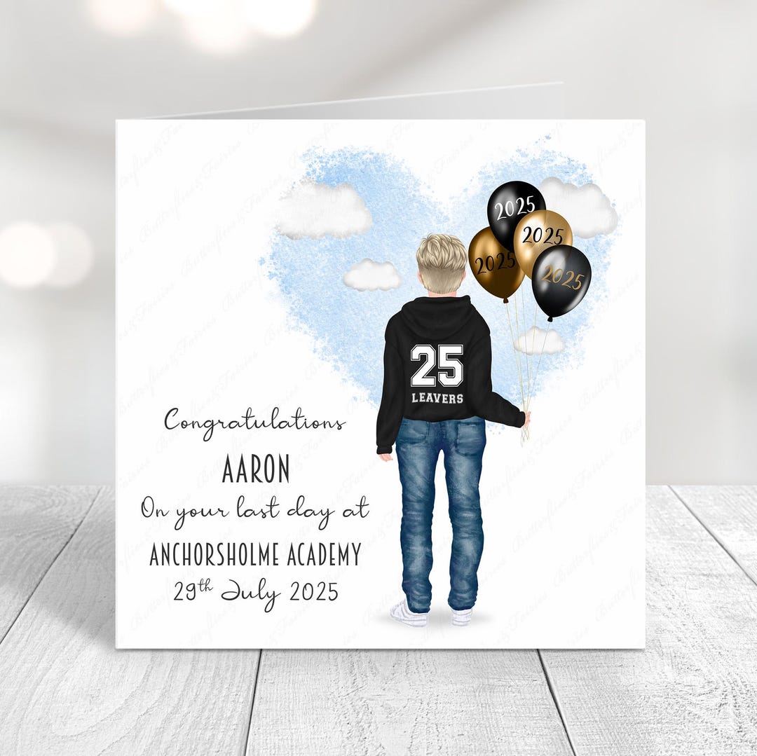 Year 6 Leavers Card Year 11 Leavers Card P7 S4 Last Day of School End ...