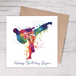 Personalised Martial Arts Birthday Card: Taekwondo, Karate, Judo - Etsy UK