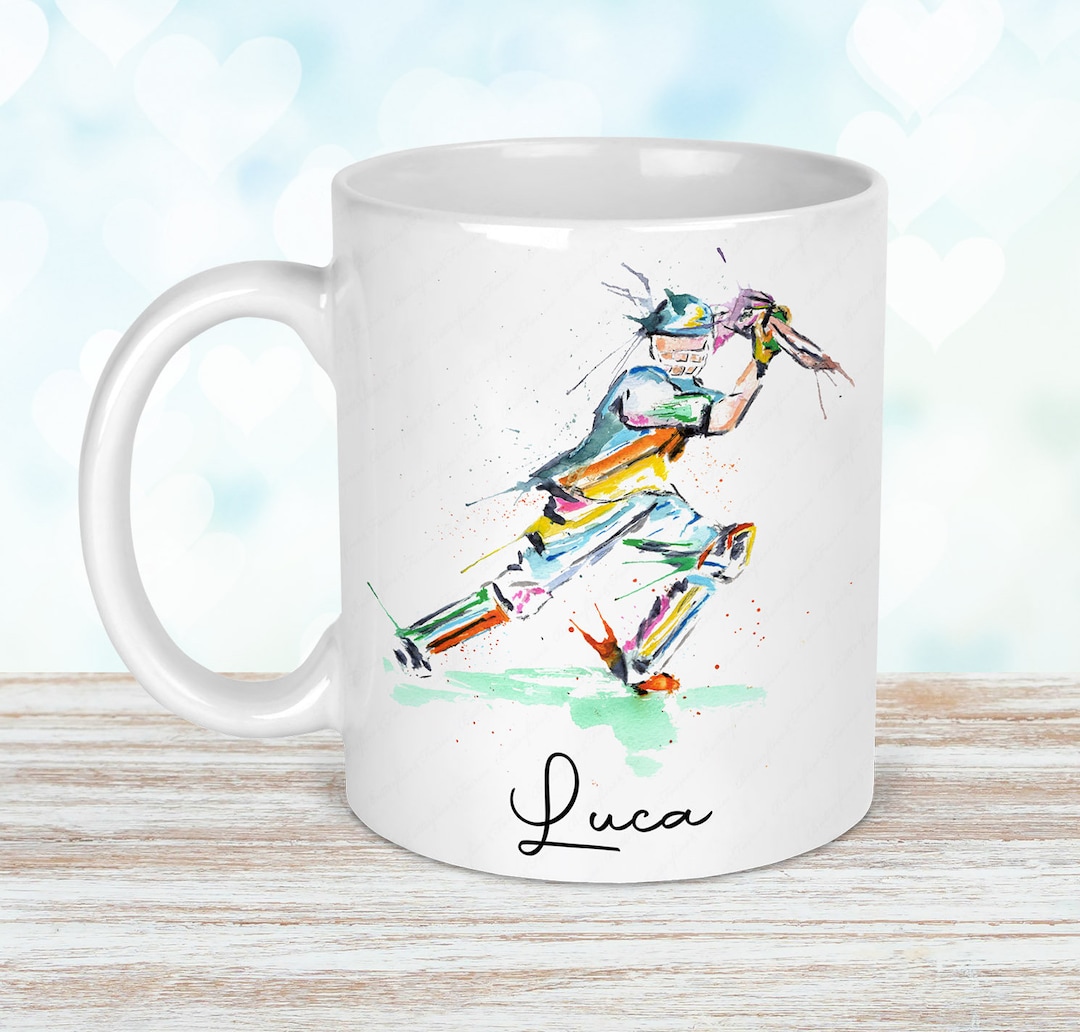 Personalised Cricket Mug, Cricket Mug, Cricketer Gift, Mug and Coaster ...