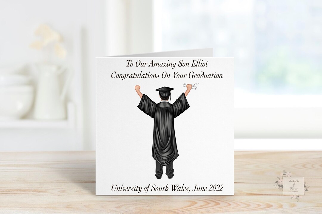 Personalised Graduation Card Graduation Card for Him - Etsy