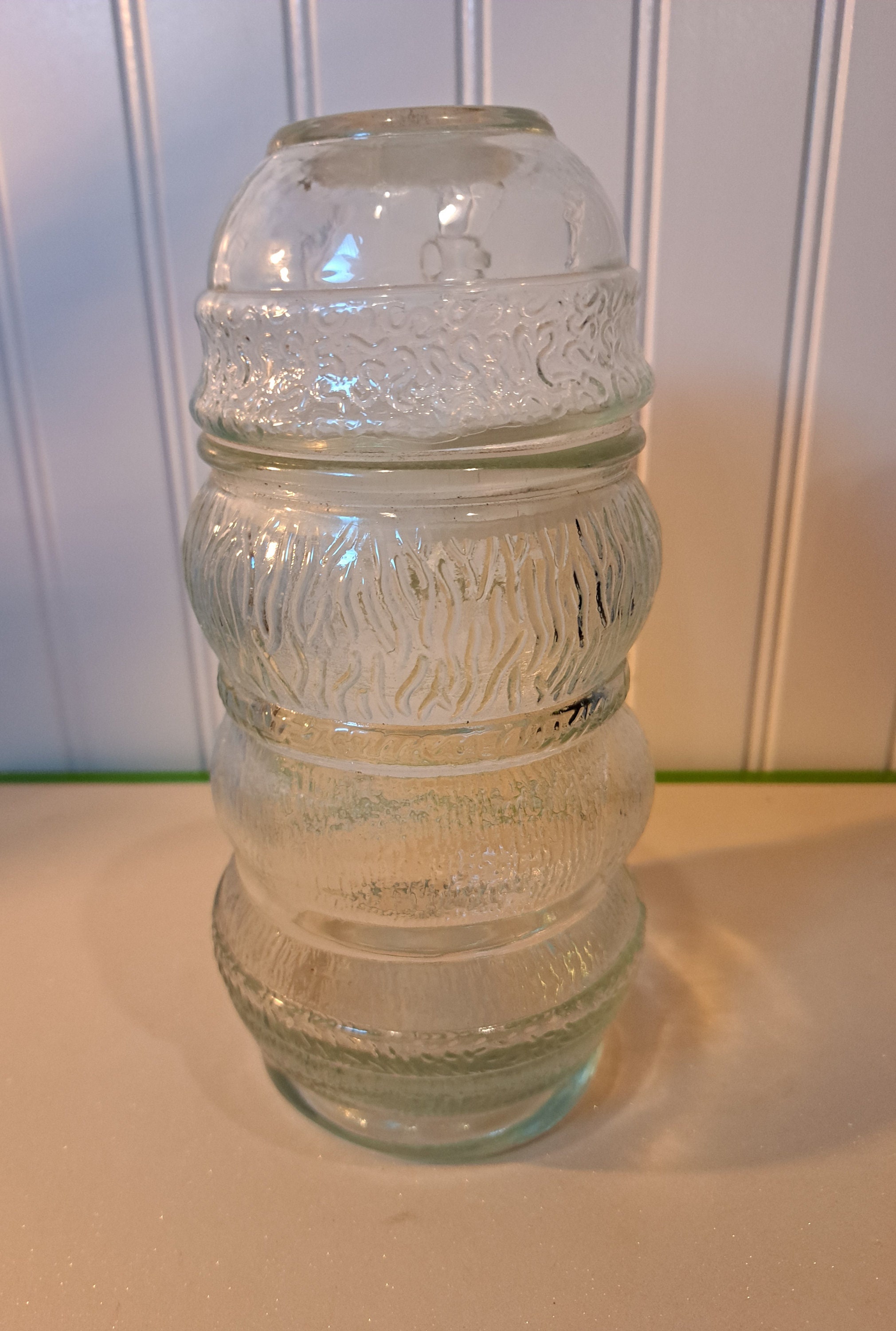 Vintage Libbey Glass Santa Claus Candy Jar W/ Lid - Etsy