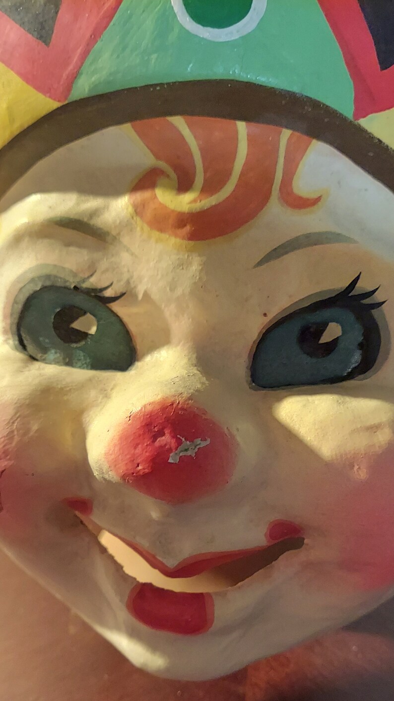 1970s Jester Clown Mask - Etsy