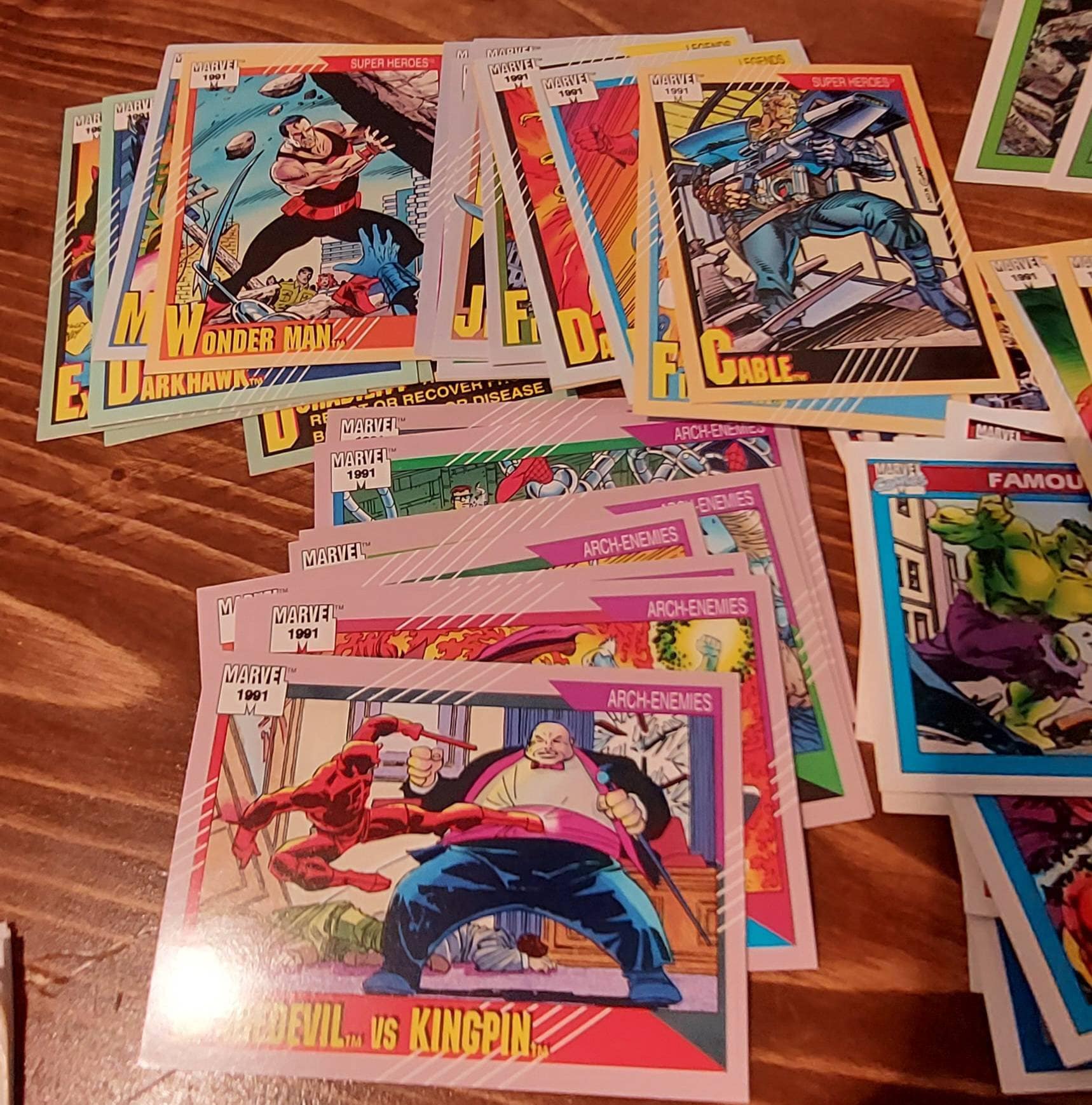 1990-91 Marvel Comic Card Lot - Etsy