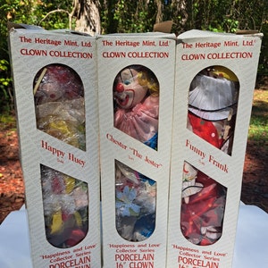 1989 the Heritage Mint Clown Collection - Etsy