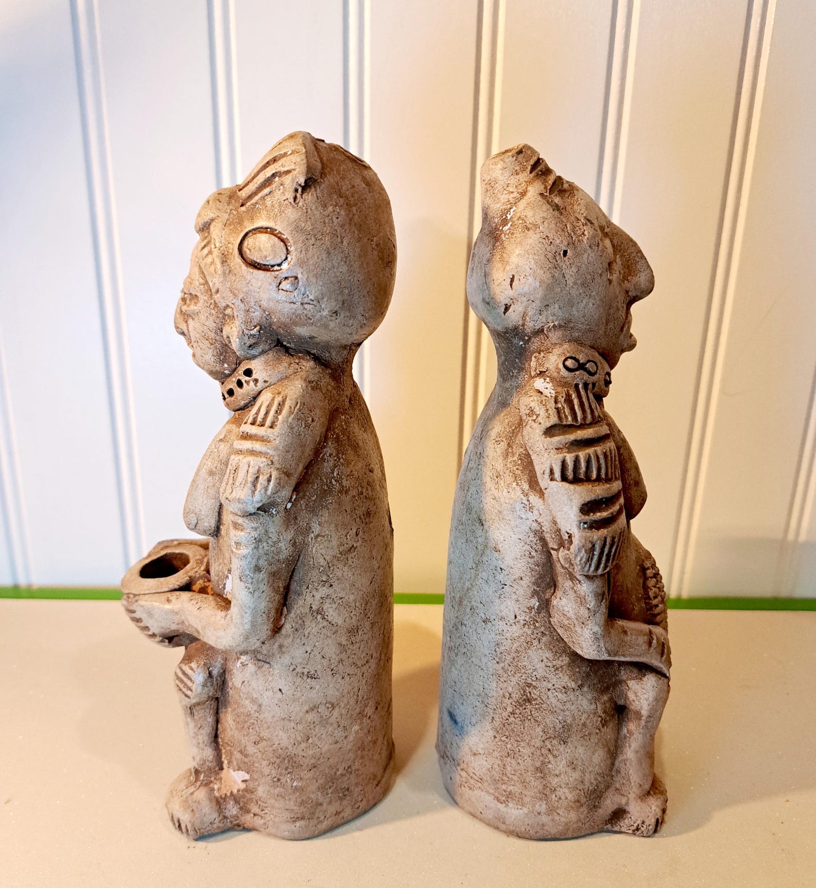 Lot of 2 Mayan Clay Gods Statues - Etsy