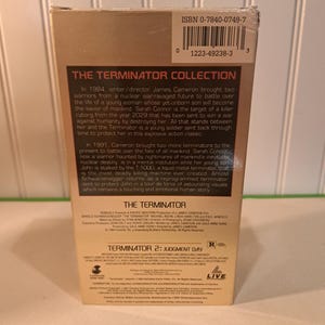 1992 the Terminator Collection VHS - Etsy