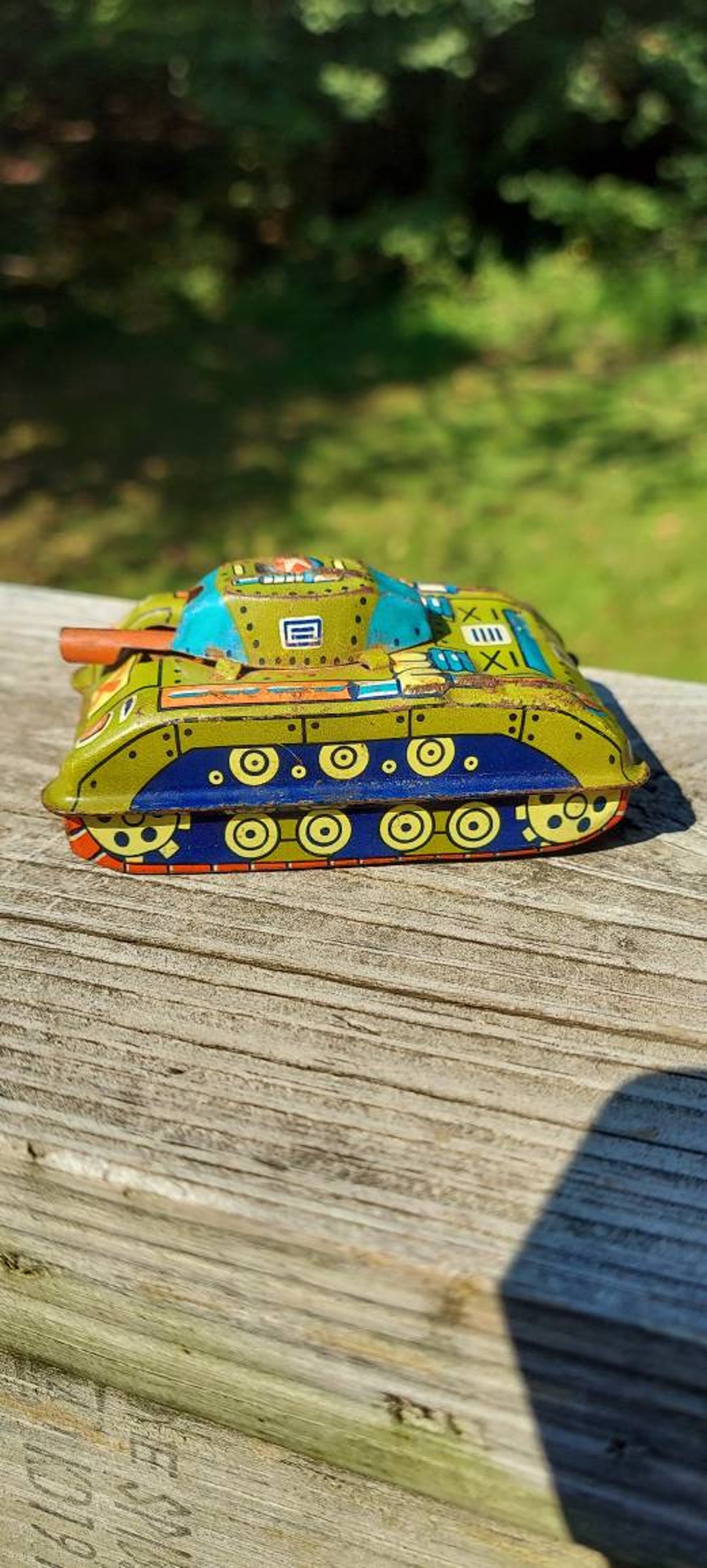 Vintage Suzuki Friction Tin Toy Tank - Etsy