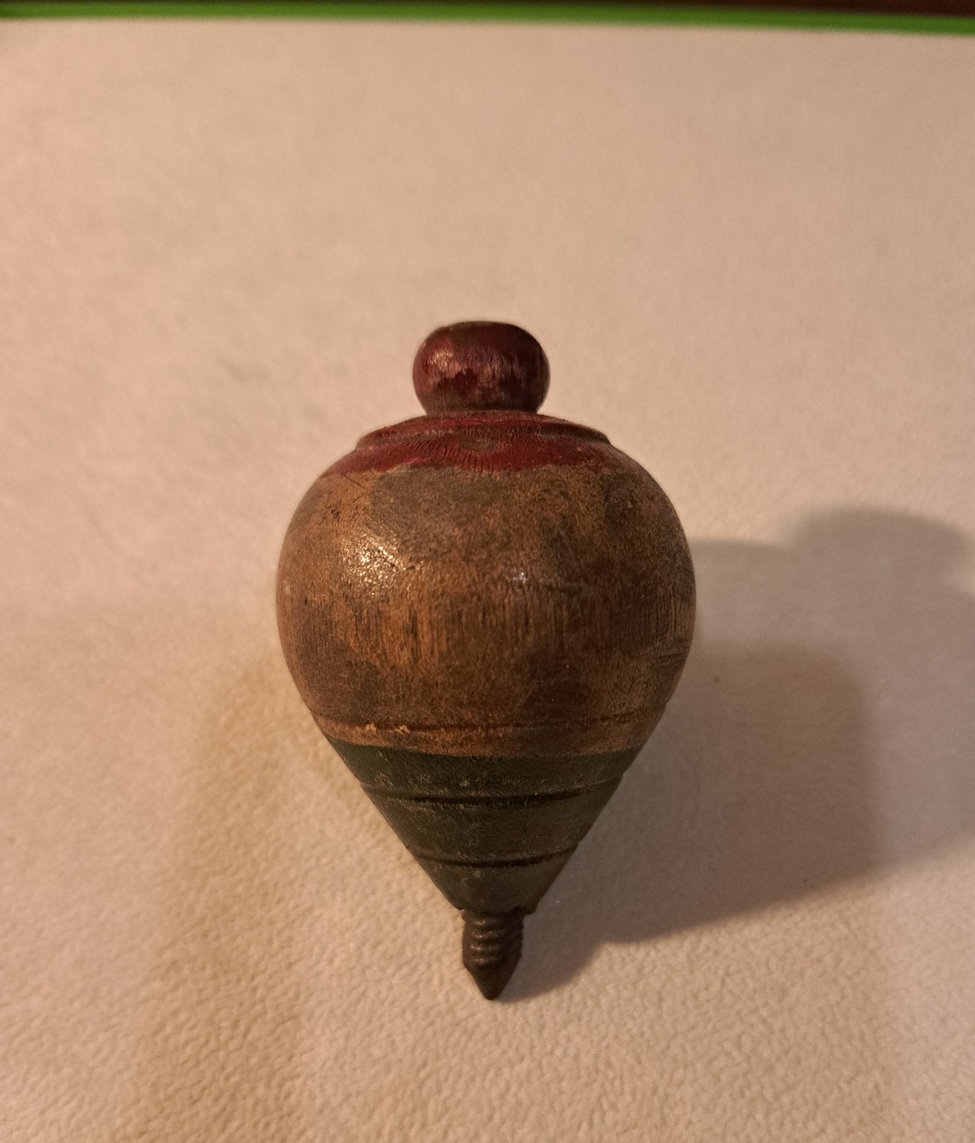 Vintage Wooden Spin Top - Etsy