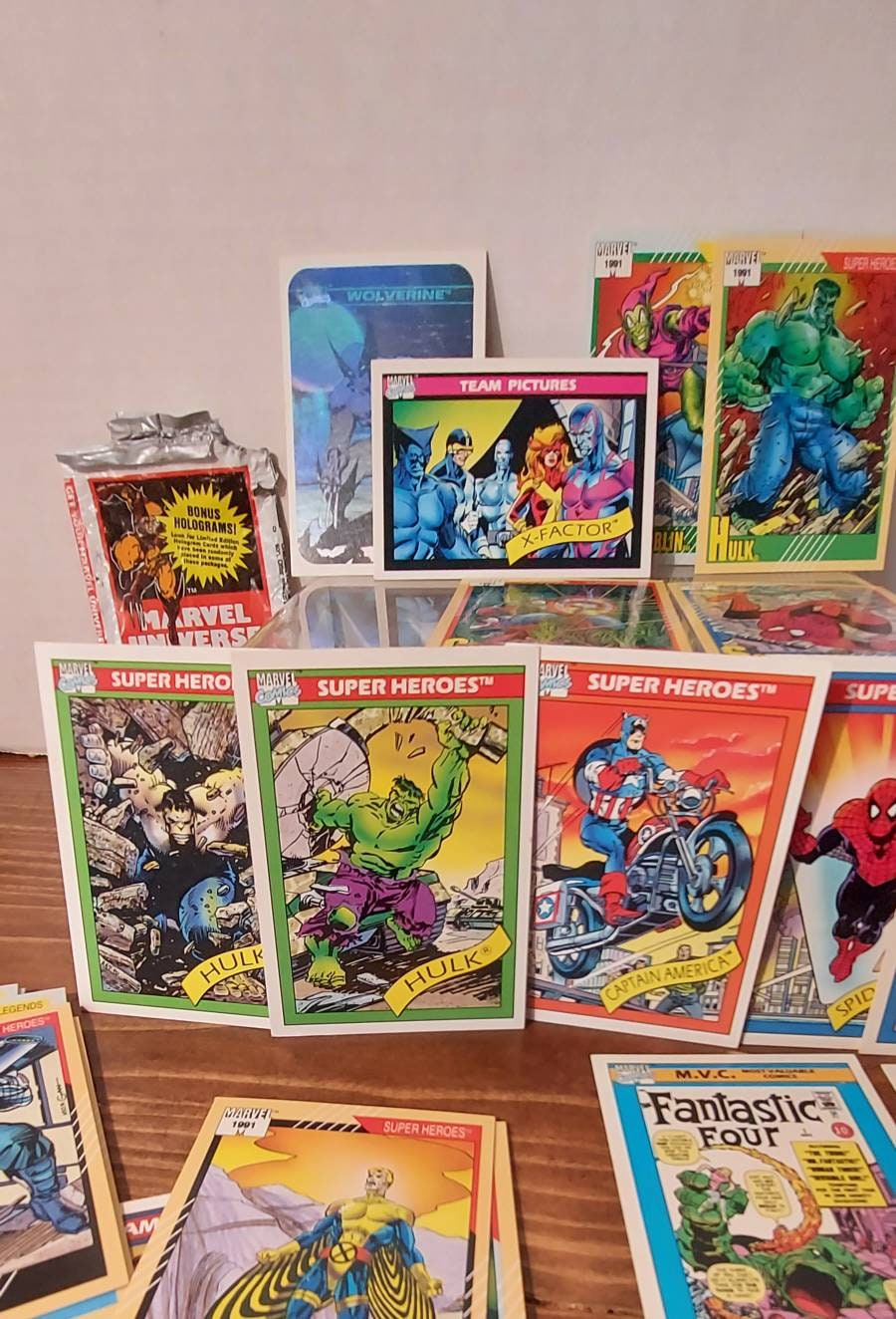 1990-91 Marvel Comic Card Lot - Etsy