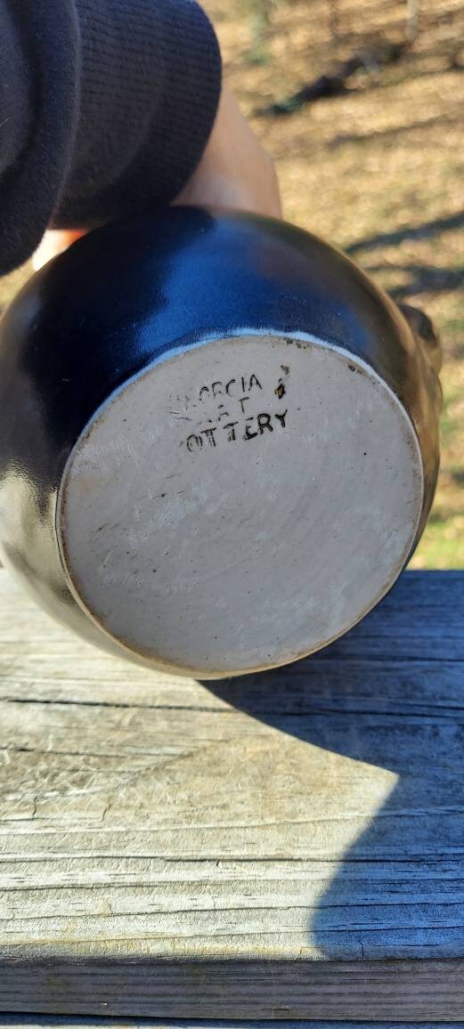 RARE Georgia Art Pottery Pitcher - Etsy