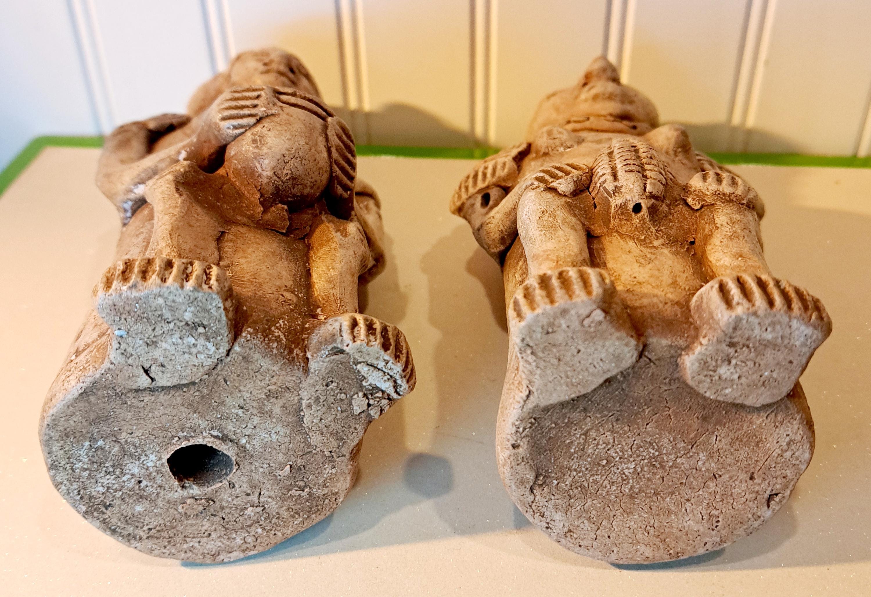 Lot of 2 Mayan Clay Gods Statues - Etsy