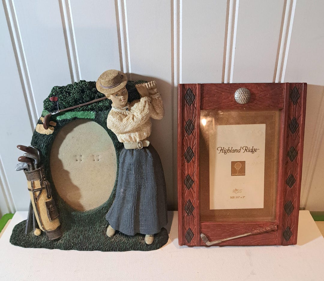 Lot of 2 Golf Picture Frames - Etsy