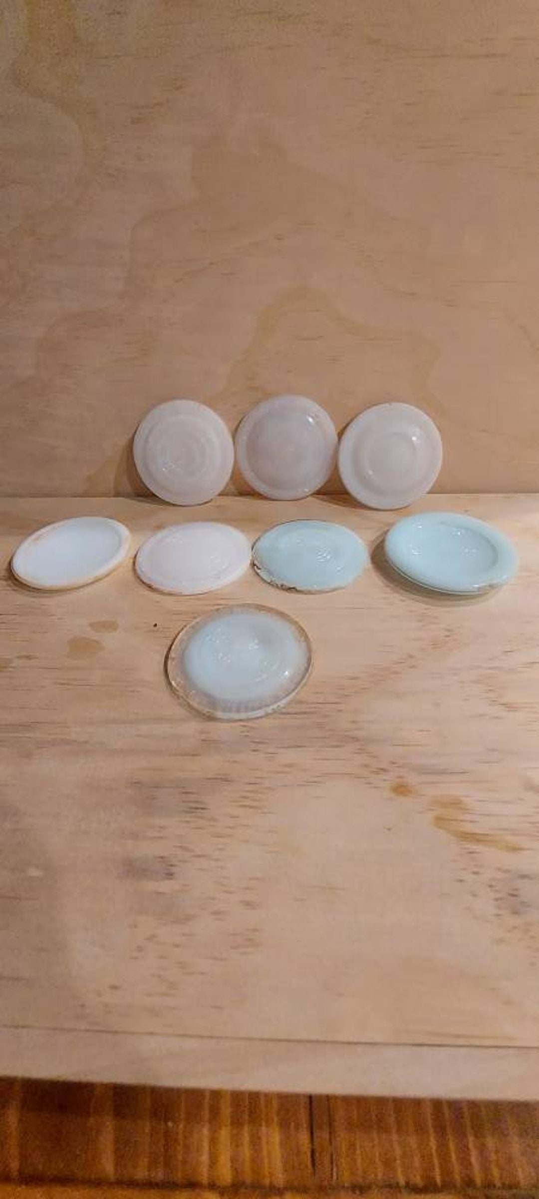 Lot of 8 Misc. Porcelain Inserts for Jars - Etsy