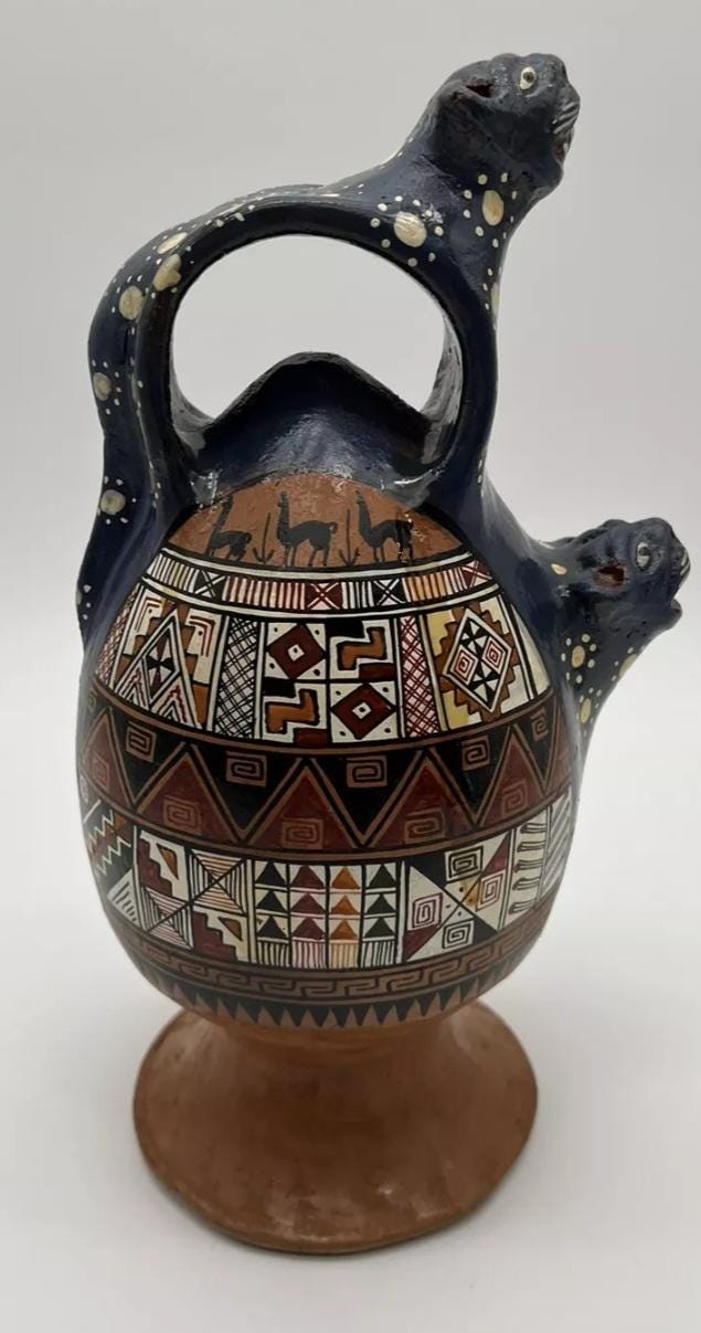 Cusco Peru Jaguar Chicha Jug Pottery Pitcher - Etsy