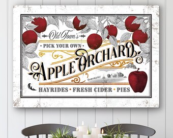 Printable Apple Orchard Sign - Etsy