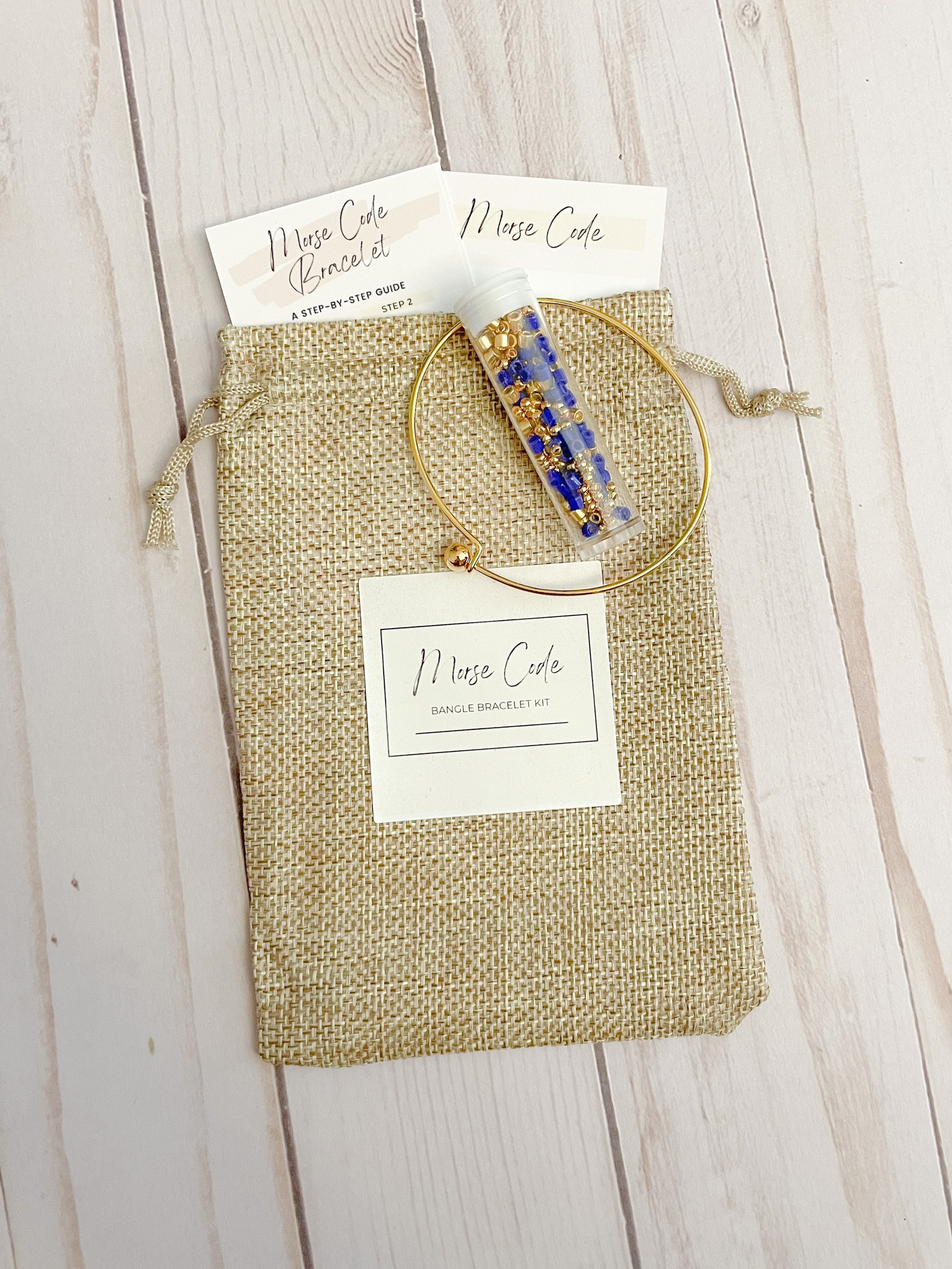 Morse Code DIY Kit Customizable Bangle Bracelet Making Kit - Etsy