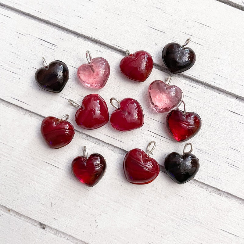 Heart Shaped Charms - Etsy