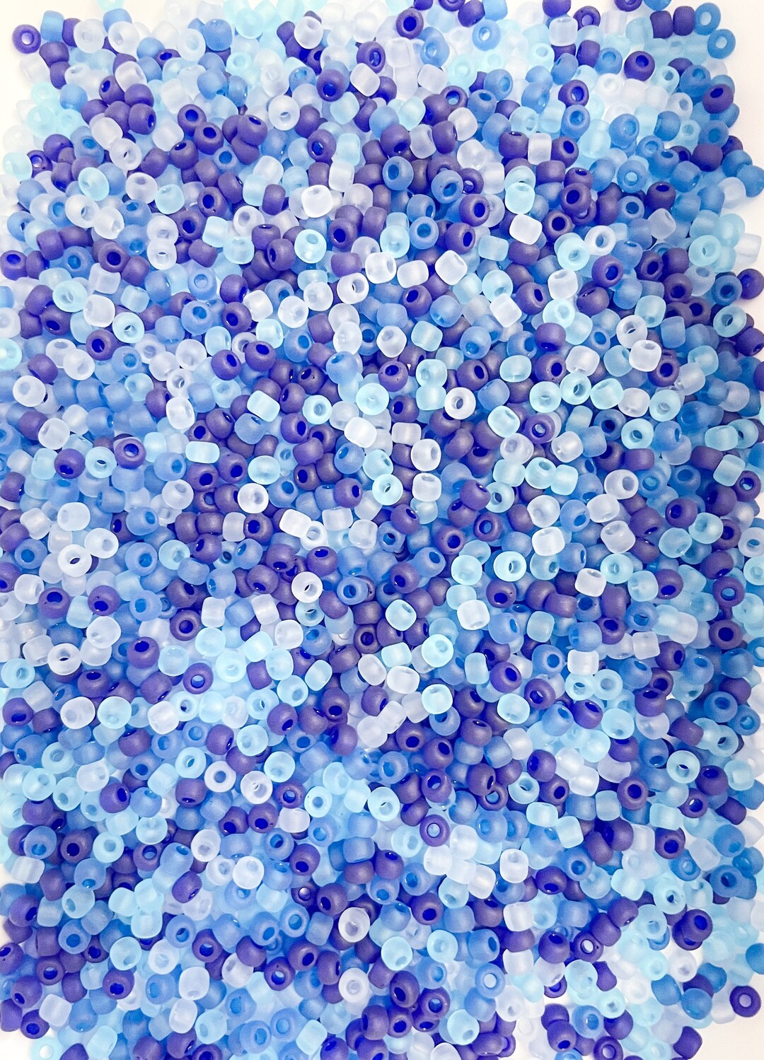 Frosted Ocean - Exclusive Blue Colorful Seed Bead Mix Size 6/0 - Etsy