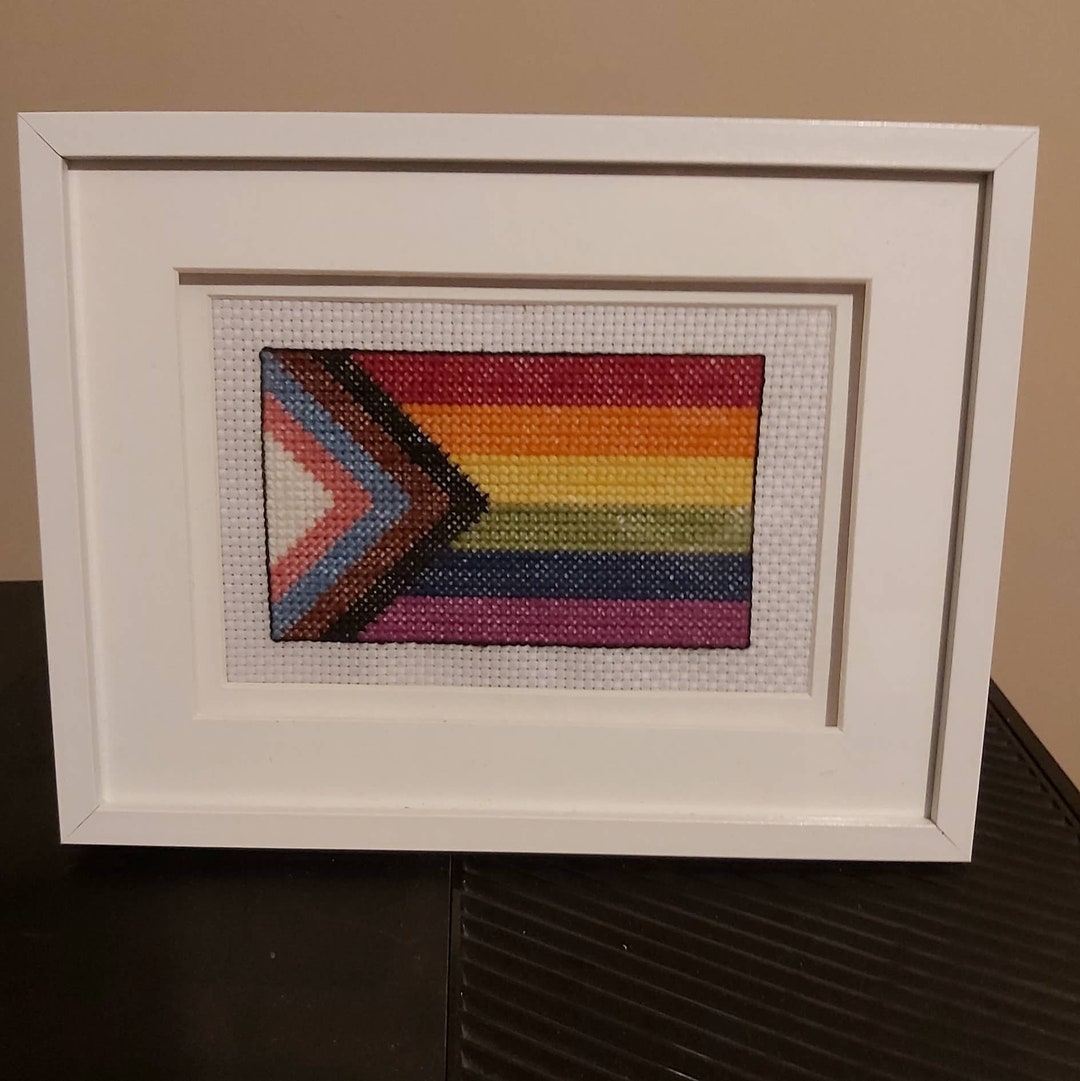 Progress Pride Flag Cross Stitch Pattern - Etsy