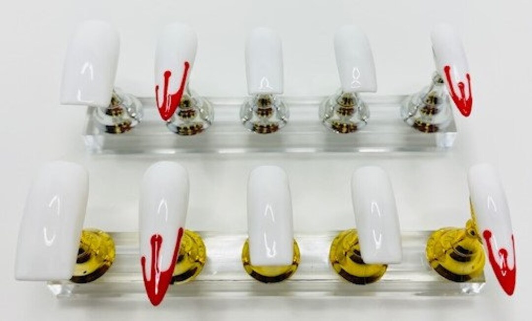 Vampire Fangs Nails - Etsy