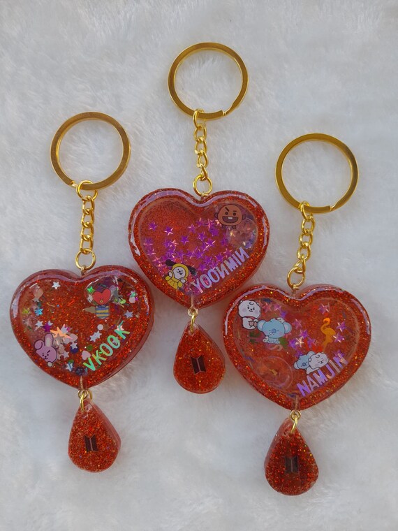 Kpop Shaker Keychain Inspired by BTS Ship Vkook Yoonmin Namjin - Etsy