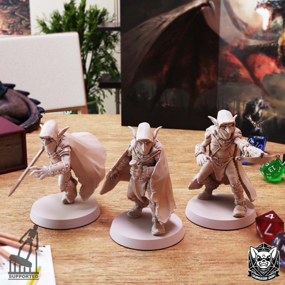 Goblin Assassins 3 Resin Miniatures Tabletop Dnd DSA and RPG Miniature ...