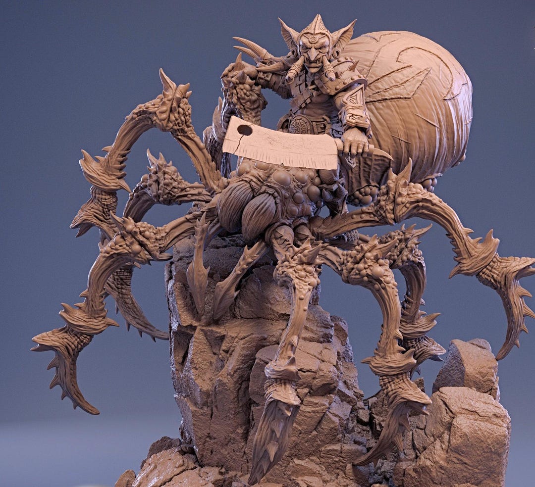 Goblin - Havor Split on Black Webber - Mini for Dnd, DSA, Pathfinder ...